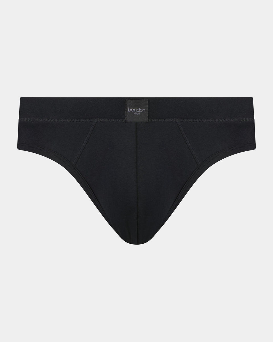 Bendon Man High Tech Cotton Mens Brief Black | Bendon Lingerie
