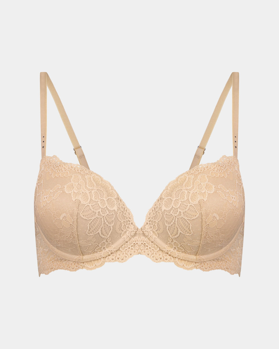 Pleasure State My Fit Lace Push Up Bra Nude | Bendon Lingerie