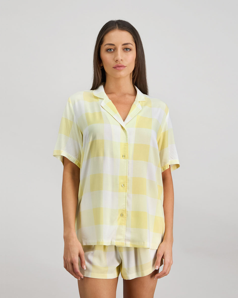 Bendon Dare To Dream Short Pj in Yellow | Bendon Lingerie